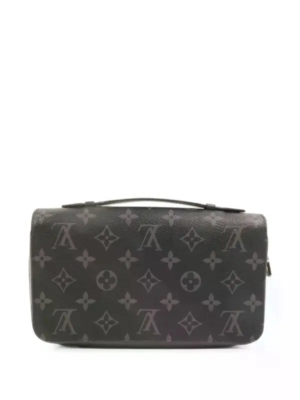 LOUIS VUITTON Xl Eclipse Zippy Monogram Clutch Bag