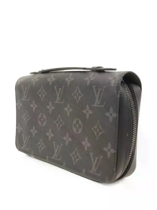 LOUIS VUITTON Xl Eclipse Zippy Monogram Clutch Bag