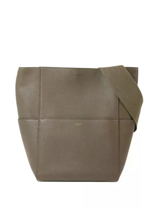 Celine Large Sangle Leather Shoulder Bag