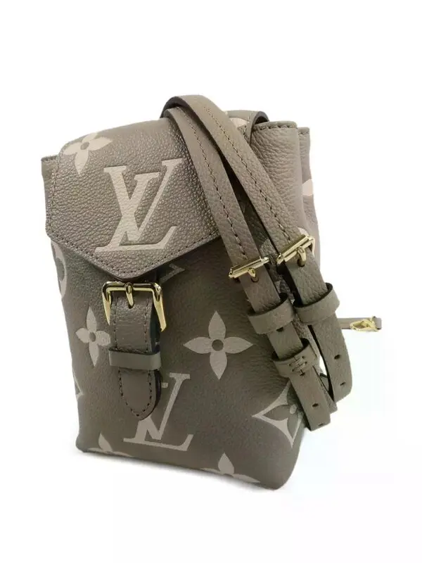 LOUIS VUITTON Monogram Empreinte Mini Backpack - Grey