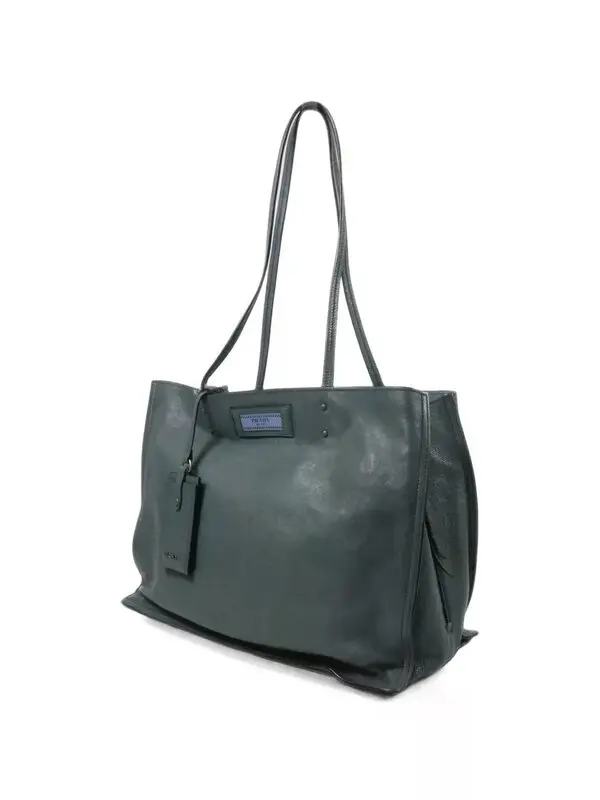 Prada Glace Leather Tote Bag
