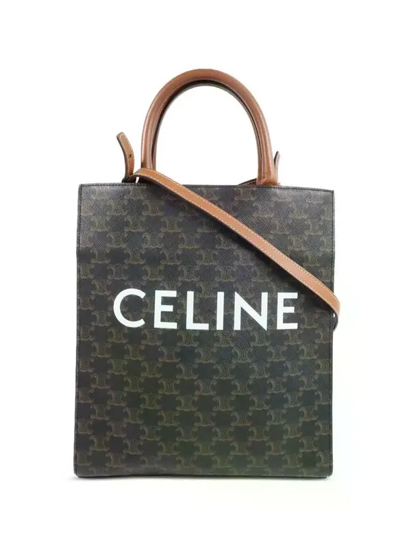 Celine Triomphe Cabas Tote Bag - Brown