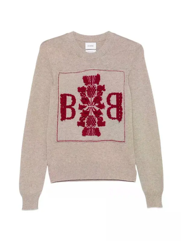 BARRIE Logo-patch Cashmere Sweater