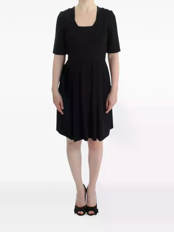 COTE Venus Pleated Square-neck Dress