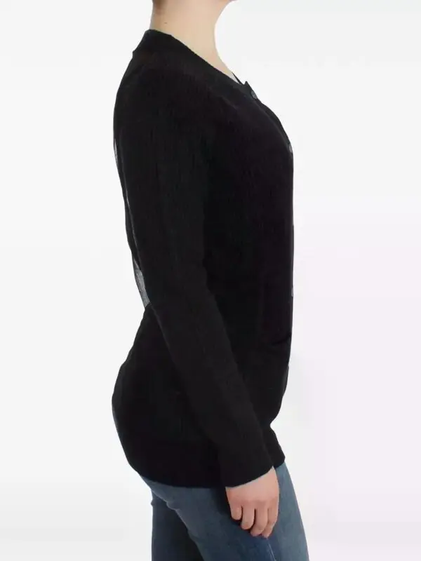 John Galliano Ribbed-knit Wool Cardigan