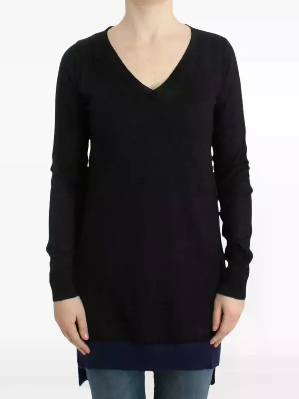 Costume National V-neck Colour-block Sweater