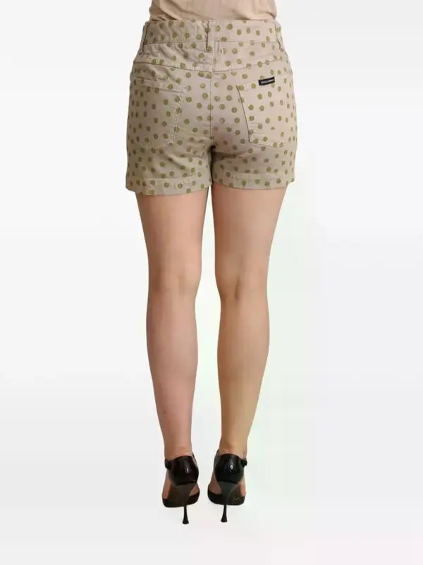 Dolce & Gabbana Polka-dot Five-pocket Shorts