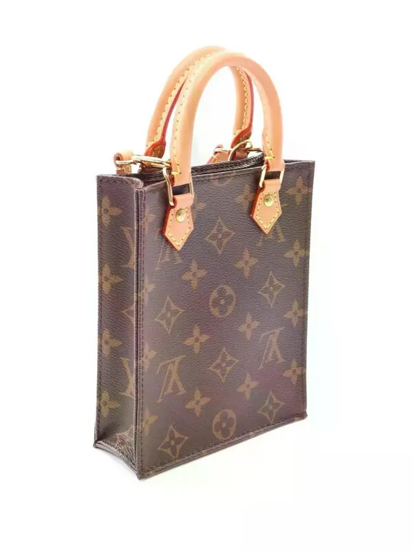 LOUIS VUITTON 2020 Monogram Petit Sac Plat Satchel