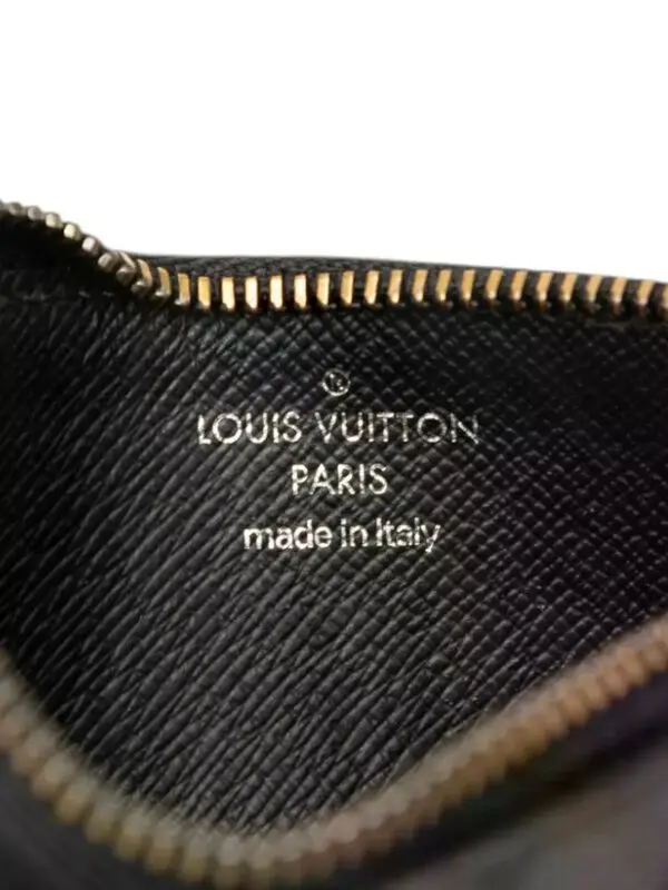 LOUIS VUITTON 2021-2026 Monogram Eclipse Reverse Taigarama Coin Card Holder