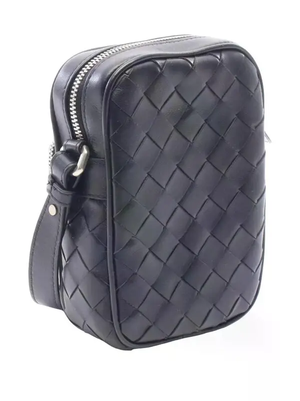Bottega Veneta 2020-2026 Small Nappa Intrecciato Camera Bag Crossbody Bag - Black