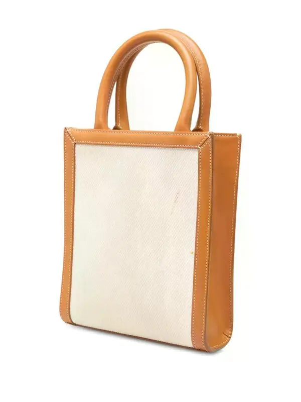 Celine 2020 Mini Canvas Vertical Cabas Tote Satchel - Brown