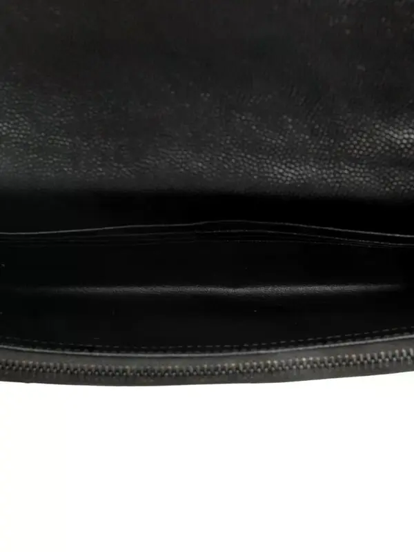 Saint Laurent 2020 Grain De Poudre Cassandre Monochrome Envelope Chain Wallet Crossbody Bag