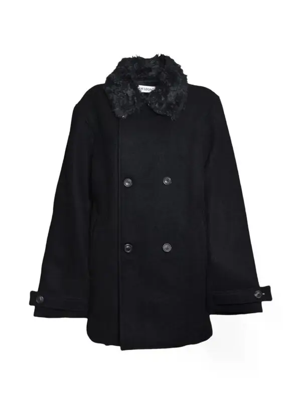 Our Legacy Wage Faux-fur Collar Double-breasted Coat