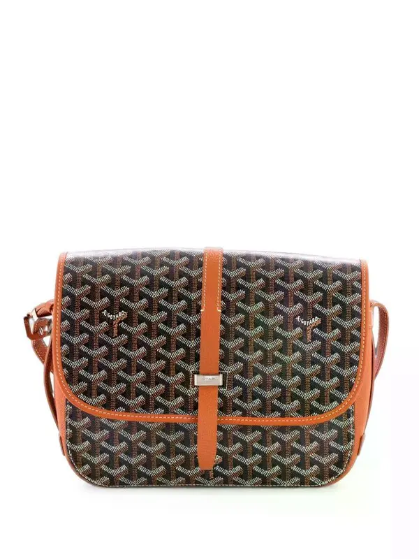 Goyard Belvedere Ii Messenger Bag Coated Canvas Mm Crossbody Bag - Black