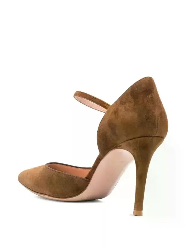 GIANVITO ROSSI Pointed-toe Buckled-strap Pumps