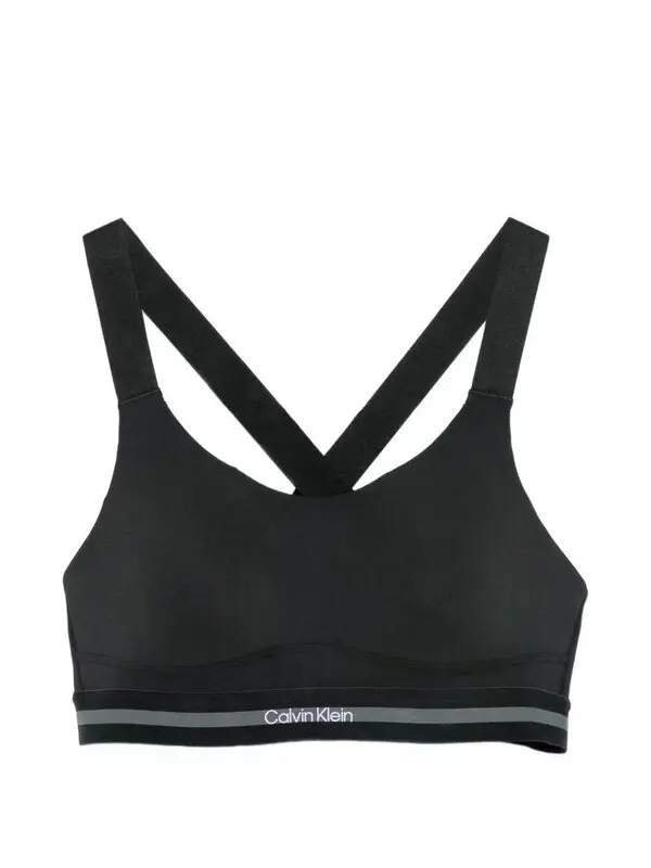 Calvin Klein Logo-underband Racerback Sports Bra
