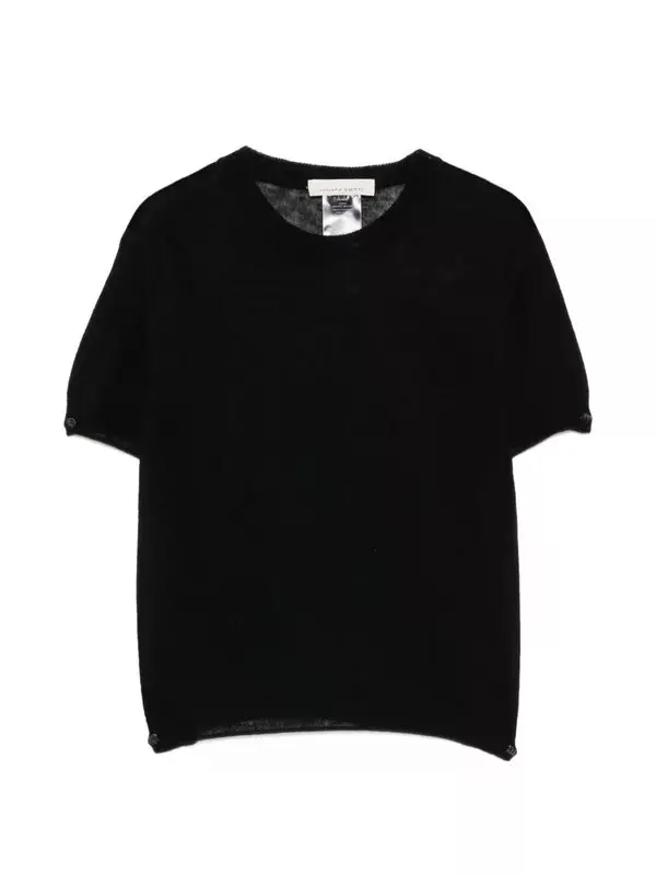 Liviana Conti Short-sleeve Knit T-shirt - Black