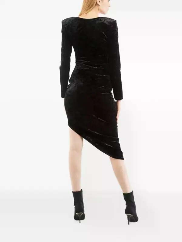 Patrizia Pepe Asymmetric Ruched Dress