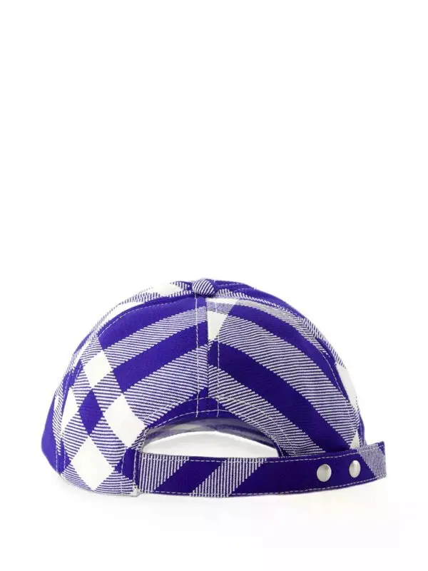 Burberry Check-pattern Wool Baseball Cap