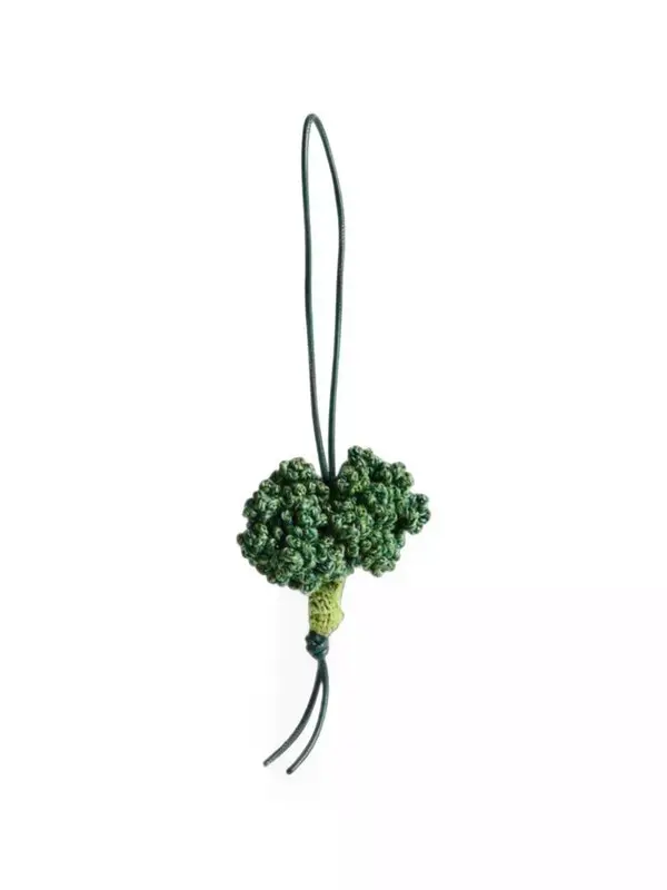 JW Anderson Broccoli-motif Crocheted Bag Charm