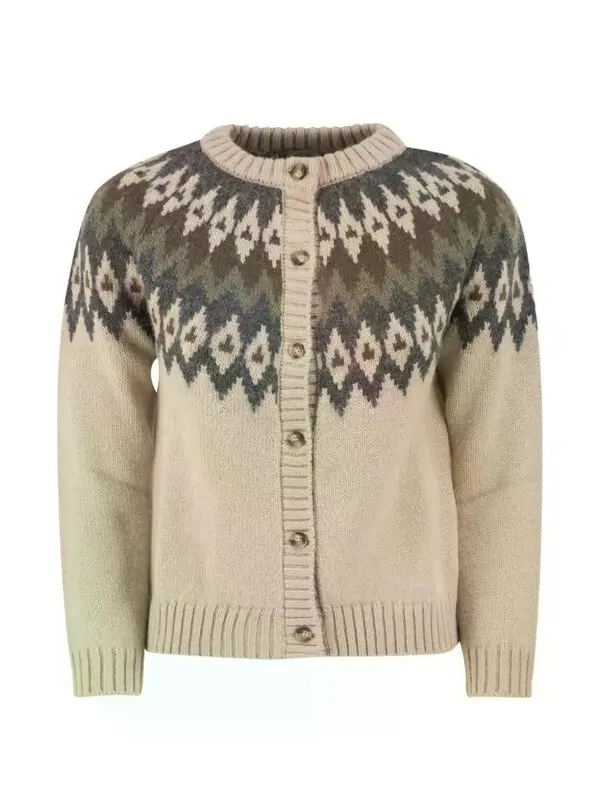 Max Mara Targa Jacquard Cardigan