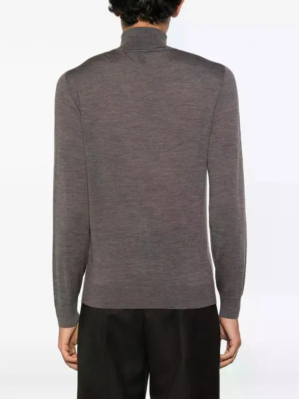 Canali Roll-neck Sweater - Grey