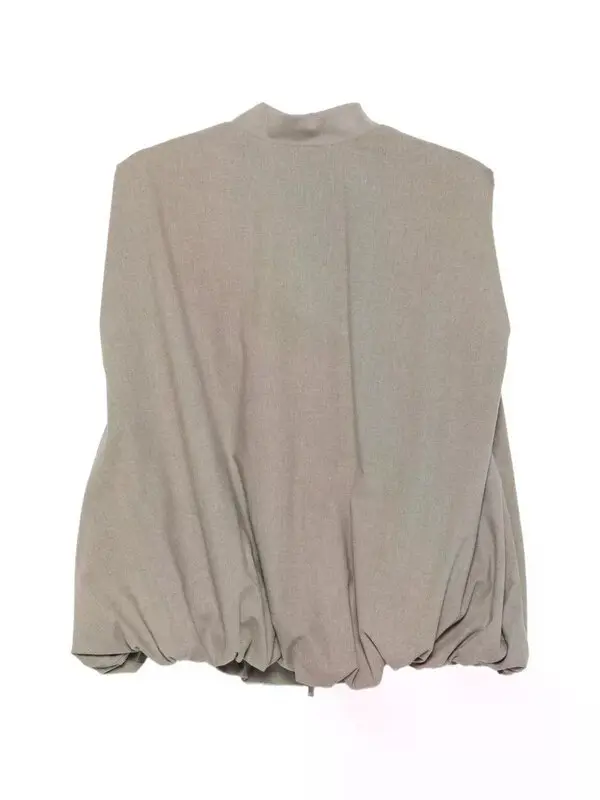 ALYSI Zip-up Bubble-hem Gilet