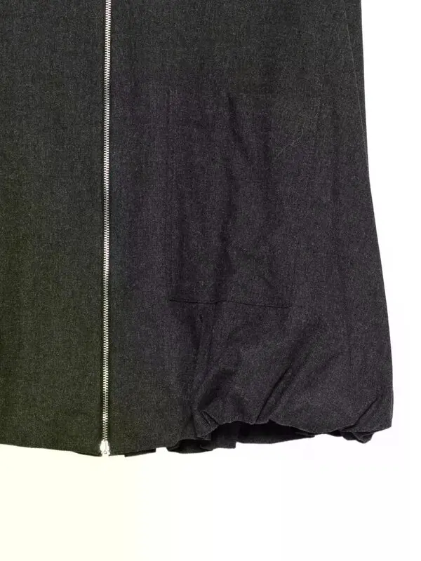 ALYSI Zip-up Bubble-hem Gilet