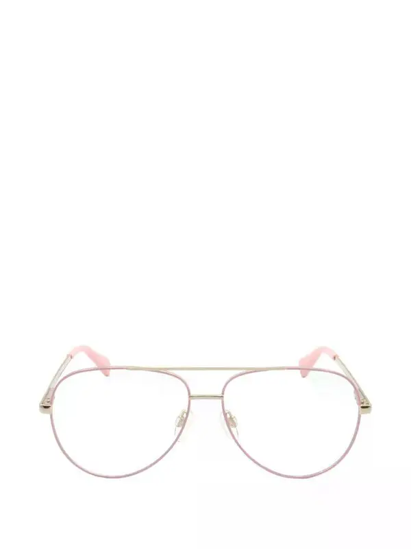Moschino Pilot-frame Glasses - Pink