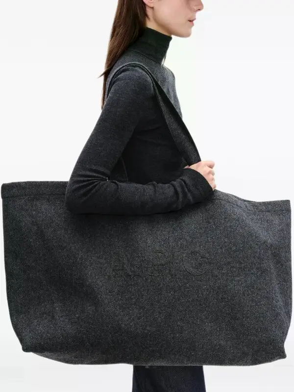 A.p.c. Trapèze Logo-embroidered Shoulder Bag