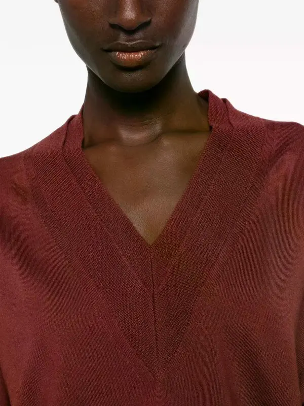 Erika Cavallini V-neck Long-sleeve Sweater