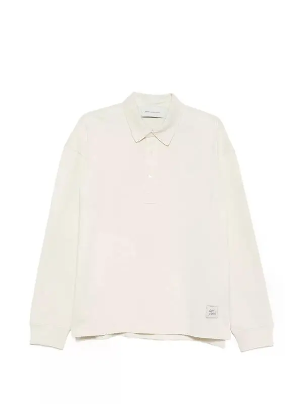 AMI Paris Logo-patch Polo Shirt