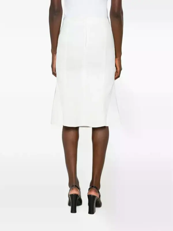 SHUSHU/TONG Ruffle-trimmed Flared Skirt