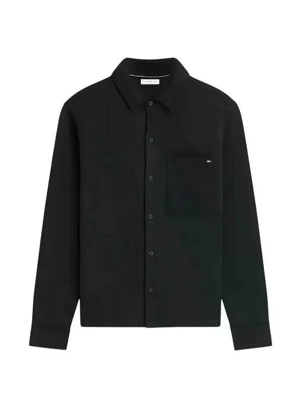 Tommy Hilfiger Button-up Patch-pocket Shirt - Black