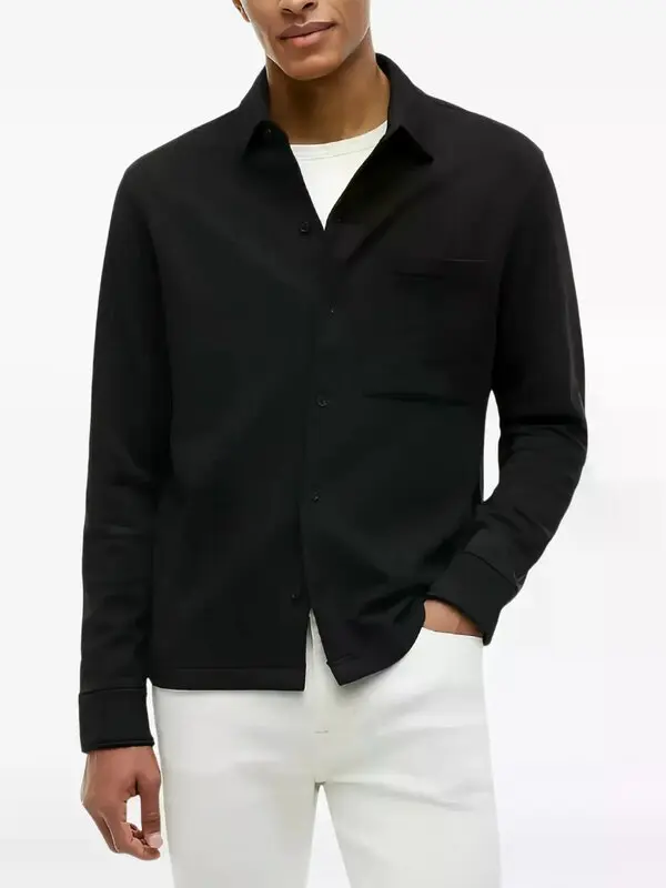 Tommy Hilfiger Button-up Patch-pocket Shirt - Black