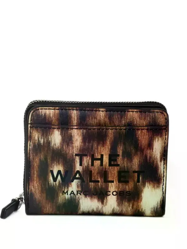 Marc Jacobs Leopard-print The Mini Compact Wallet - Brown