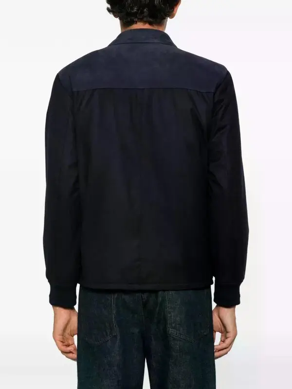 Canali Suede Panelled Jacket