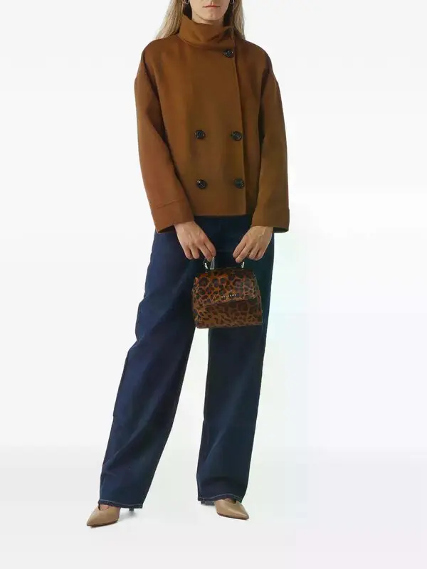 Max Mara Aceri Double-breasted High-neck Coat