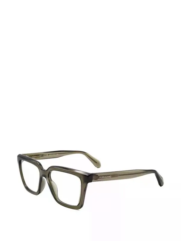 FERRAGAMO Square-frame Glasses - Green