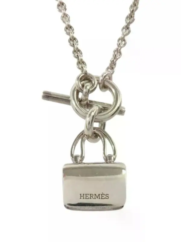 Hermès Amulettes Constance Necklace - Silver