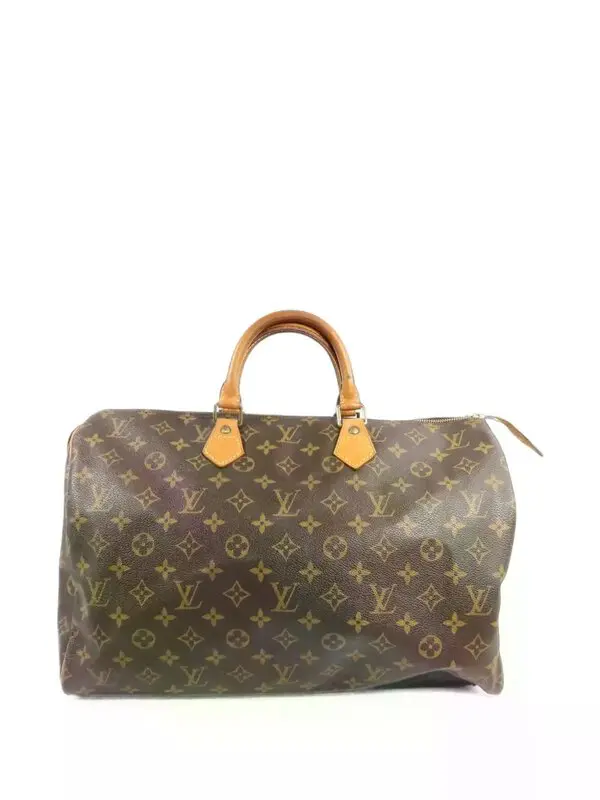 LOUIS VUITTON Speedy 40 Monogram Tote Bag - Brown