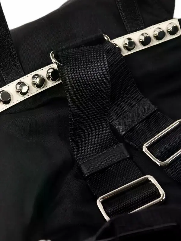Prada Studded Buckled Backpack