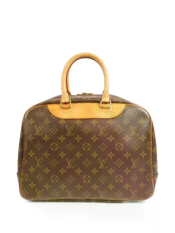 LOUIS VUITTON Monogram Deauville Handbag - Brown