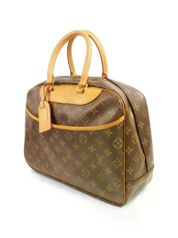 LOUIS VUITTON Monogram Deauville Handbag - Brown