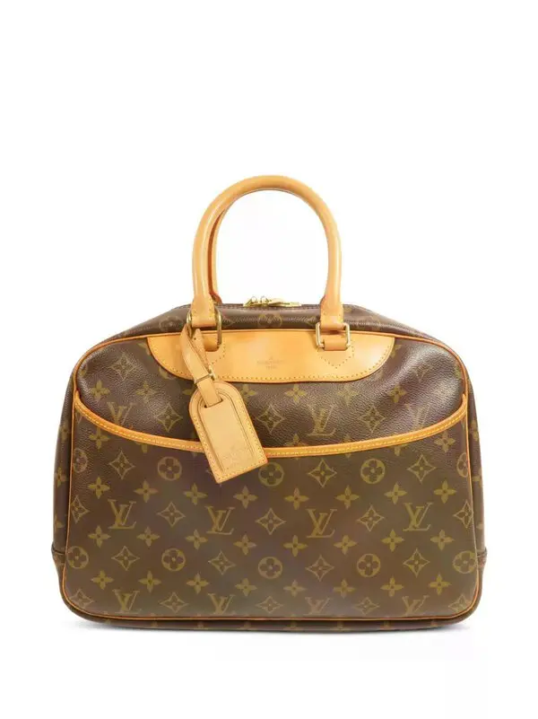 LOUIS VUITTON Monogram Deauville Handbag - Brown