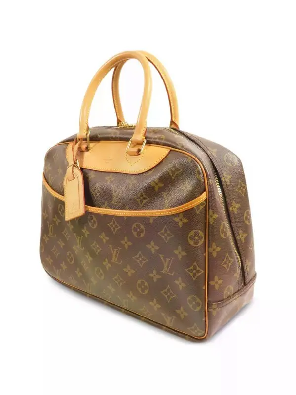 LOUIS VUITTON Monogram Deauville Handbag - Brown