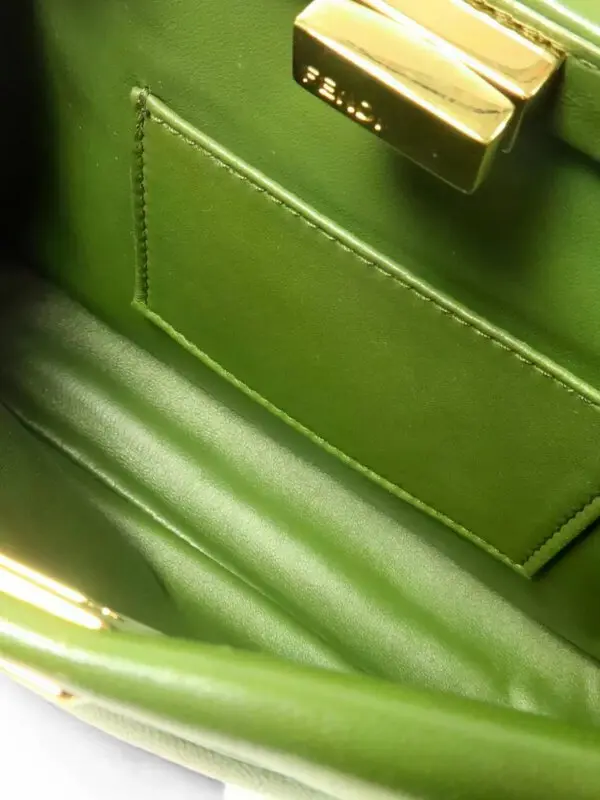 Fendi Mini Ghw Peekaboo 2 Way Shoulder Bag - Green
