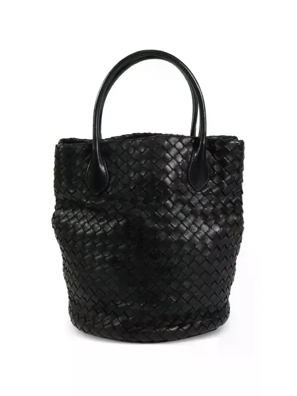 Bottega Veneta Intrecciato-leather Tote Bag - Black