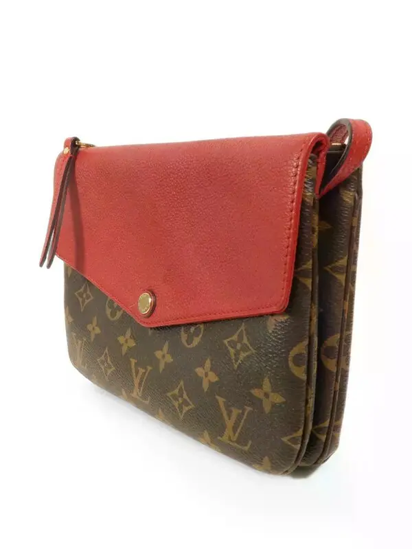 LOUIS VUITTON Twice Monogram Canvas Shoulder Bag