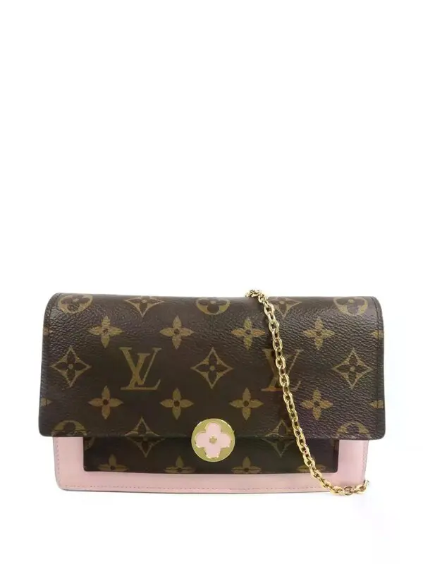LOUIS VUITTON Flore Chain Wallet Shoulder Bag - Brown